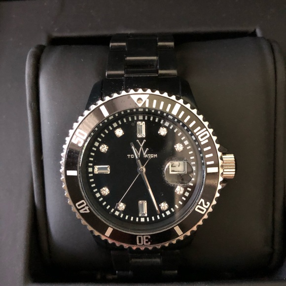 ToyWatch | Accessories | Toy Black Crystal Plasteramic Ladies Watch ...
